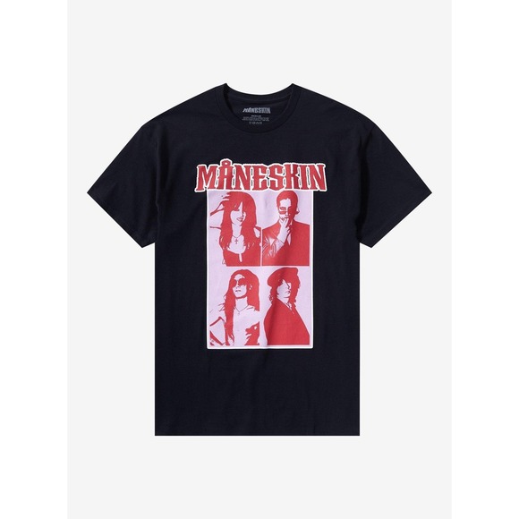 Gallidesigner | Shirts | Hot Topic Maneskin Portrait Grid Boyfriend Fit ...